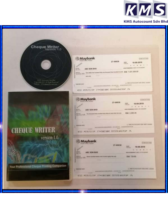 Cheque writer version 1.0 your professional cheque printer companion ...