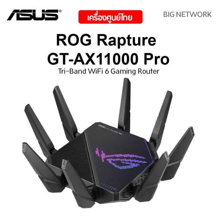 ASUS ROG Rapture GT-AX11000 Pro Tri-Band WiFi 6 Gaming Router | Lazada ...