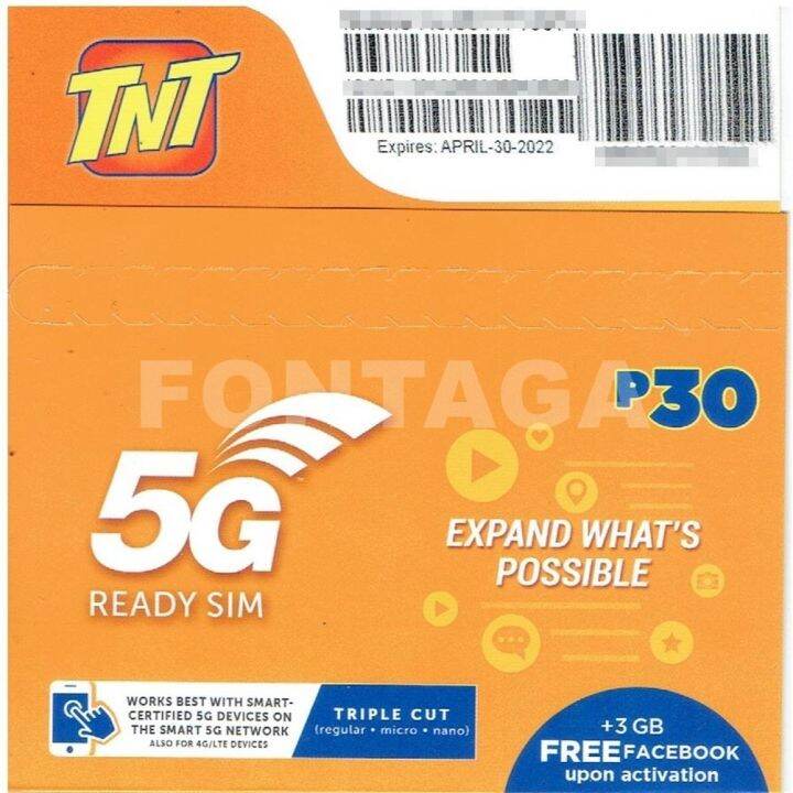 20 USed TnT 5G Sim Card LTE Connection | Lazada PH