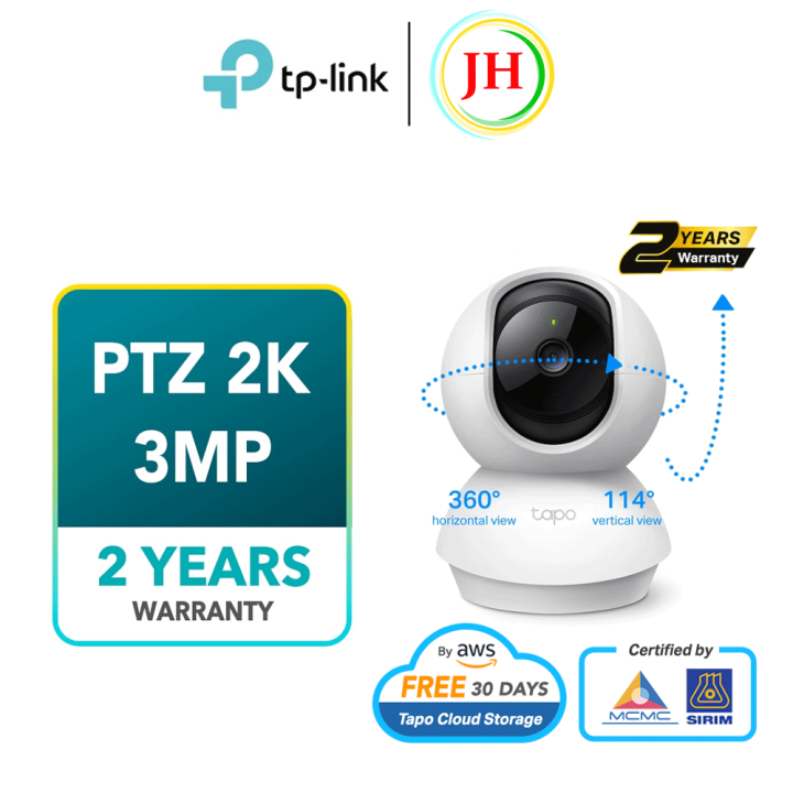 TP-Link TAPO TC71 3MP SUPER HD - Pan Tilt Wireless WiFi Home Security ...