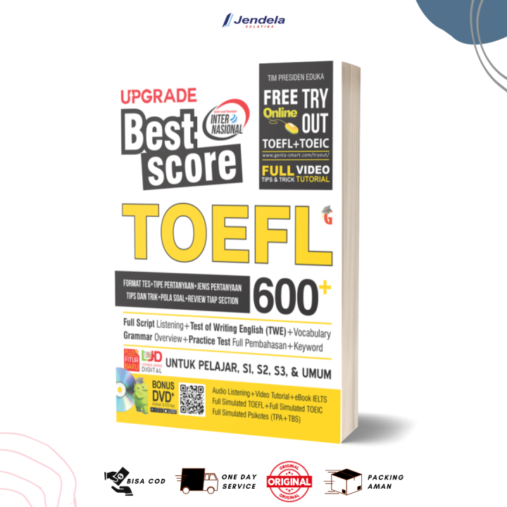 Upgrade Best Score Toefl 600+ - Buku Panduan Tes TOEFL | Lazada Indonesia