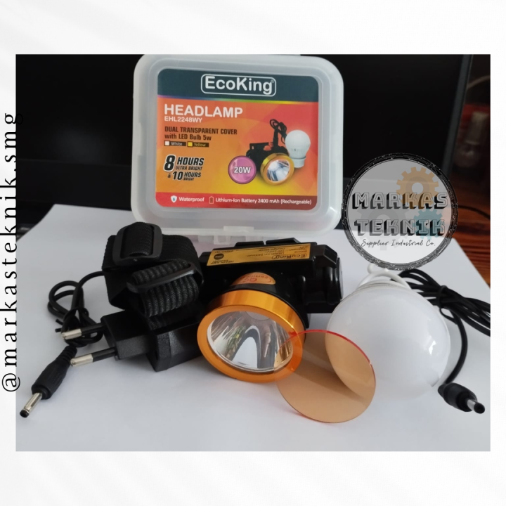 ECOKING Senter Kepala LED EHL2248WY 20 WATT / Headlamp ECOKING 20WATT ...