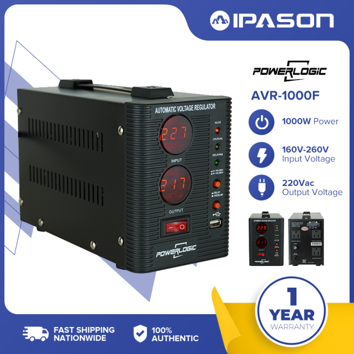POWERLOGIC AVR-1000F Automatic Voltage Regulator | Lazada PH