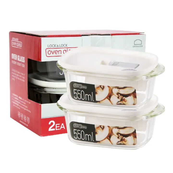 LocknLock Oven Glass Special Gift Set 2P - 550mL | Lazada Indonesia