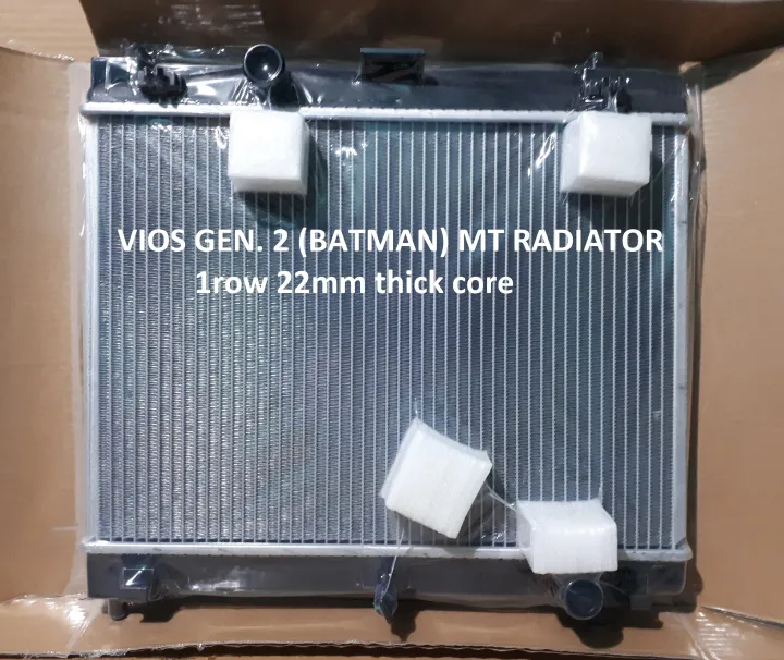 VIOS RADIATOR 2008 to 2013 GEN. 2 BATMAN MANUAL 1row 22mm thick core ...