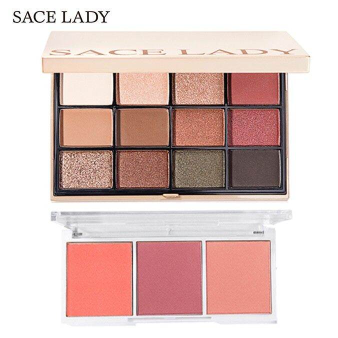 Sace Lady Manila 12 Colors Eyeshadow Palette And Highlighter Contour ...