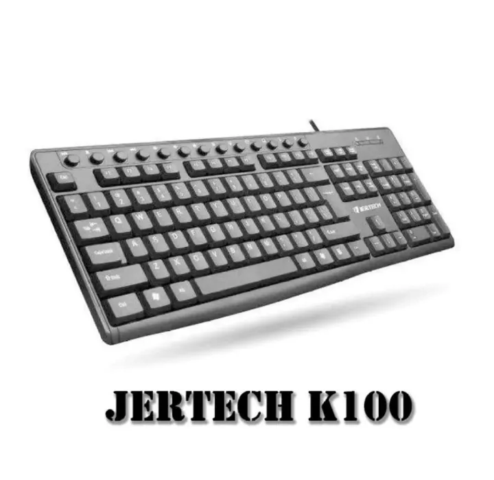 AC Electronic JERTECH K100 Multimedia Wired Keyboard Office Keyboard ...