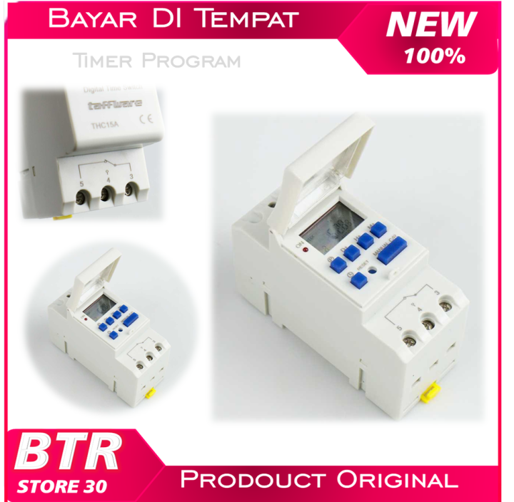 MURAH Taffware Timer Programmable Time Switch Relay 16A 220V 2000W ...