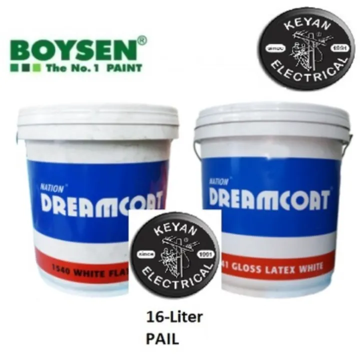 BOYSEN Nation Dreamcoat Latex GLOSS and FLAT LATEX 16 LITER PAIL for ...