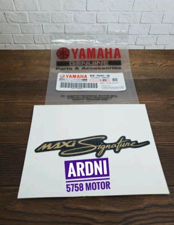 ARDNI 5758 MOTOR Sticker Stiker Mark Label Logo Tulisan Maxi Signature ...
