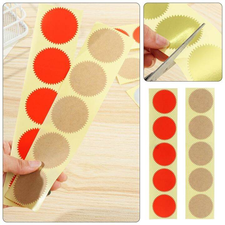 GPMD42378 100PCS 45mm Diameter Code Adhesive Label Sticker Paper Round ...