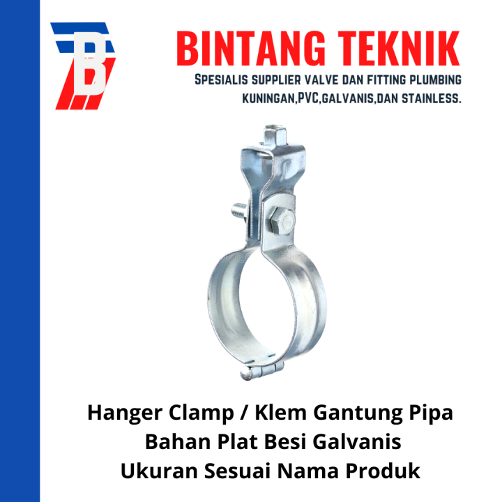Hanger Clamp / Klem Pipa Gantung 8" inch Plat Besi Galvanis | Lazada ...