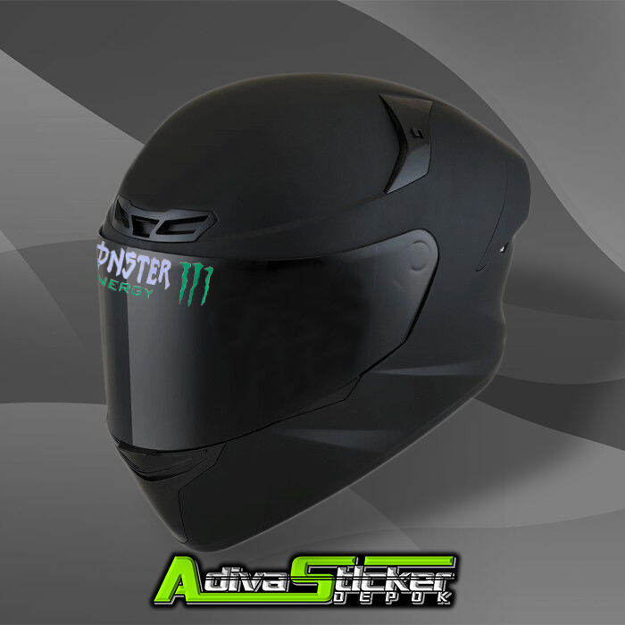 STICKER CUTING MONSTER ENERGY STIKER VISOR HELM | Lazada Indonesia