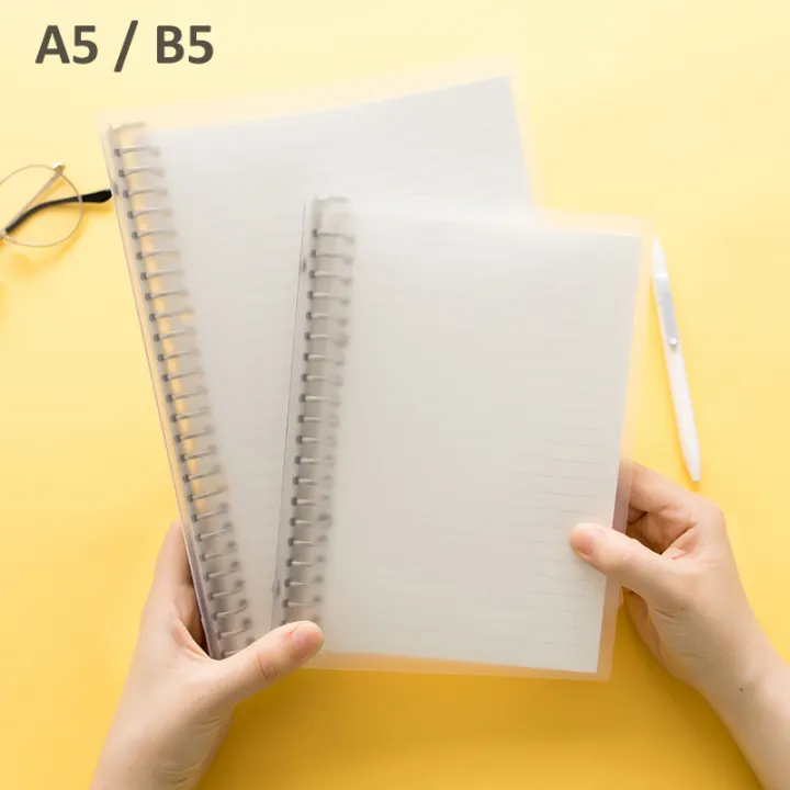 Loose Leaf Notebook grid lined available A5/B5 sketchbook/diary/planner ...