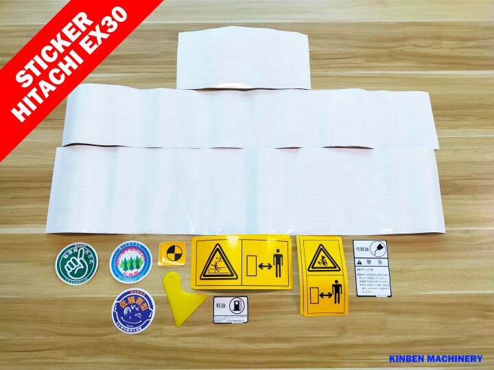 [ORI] Excavator HITACHI EX30 Sticker Sticker Mesin 神手贴纸 | Lazada
