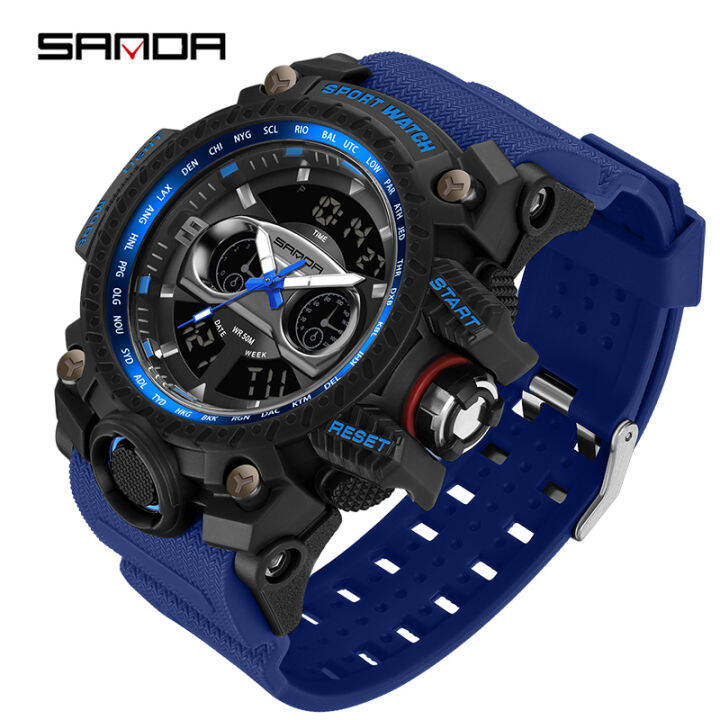 SANDA Official Instrument Dials Display Sports Military Quality Fall ...