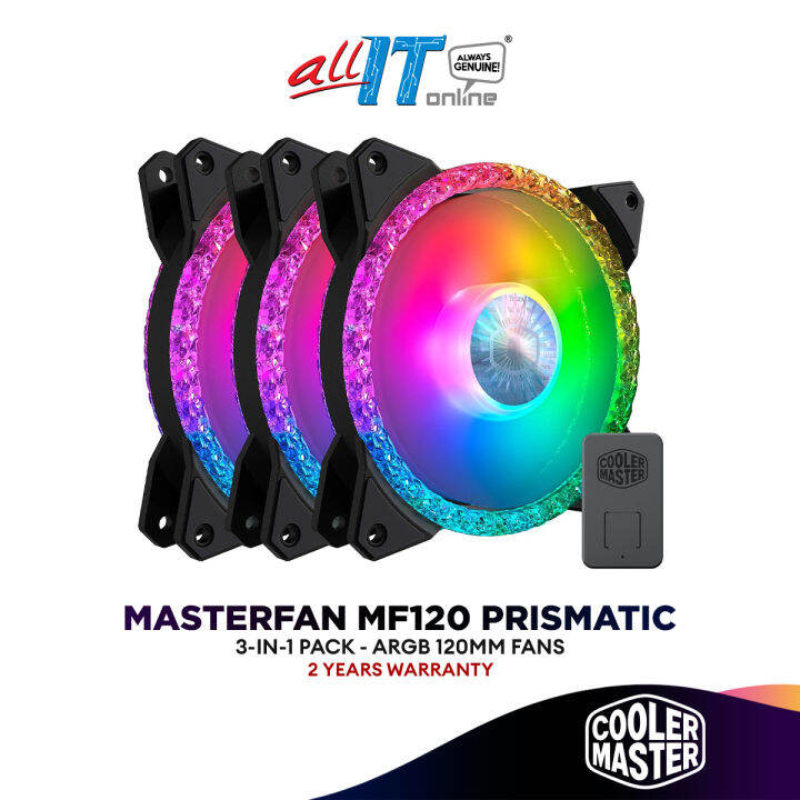 Cooler Master Masterfan MF120 Prismatic 3 In 1 Pack With Controller ...