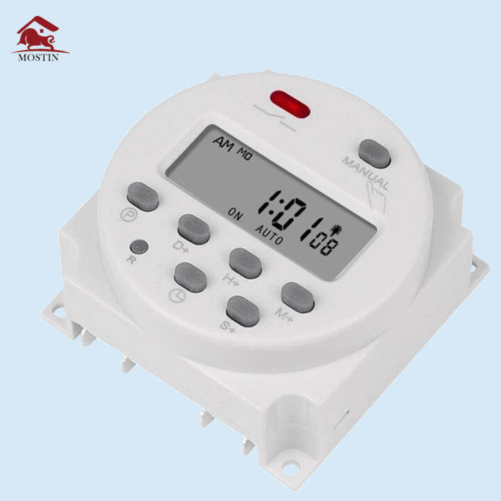 MONSTING 220V Weekly 7 Days Programmable Digital Time Switch Relay ...