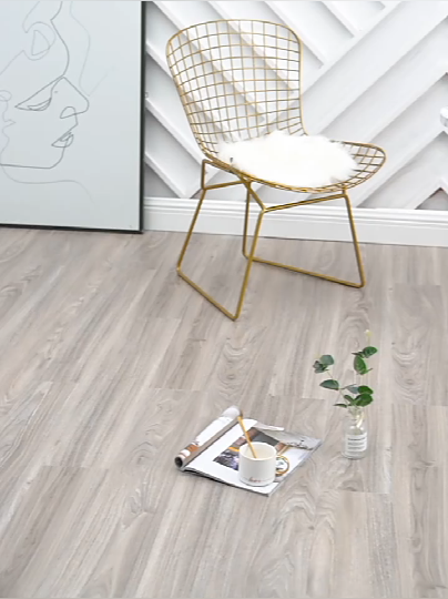 3D vinyl Wood Grain Floor Stickers Modern Style PVC vinyl tiles ...