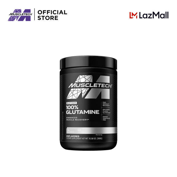 Muscletech Platinum 100% Glutamine 60 serve | Lazada PH