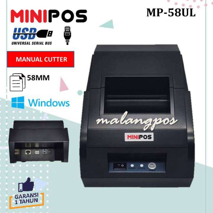 PRINTER THERMAL MINIPOS MP58L CETAK STRUK THERMAL PPOB | Lazada Indonesia
