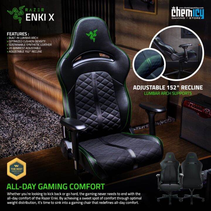 Razer Enki X Gaming Chair / Kursi Gaming | Lazada Indonesia