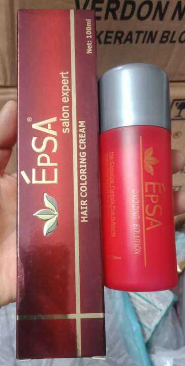 EPSA Hair Color 100ml with Oxidizer 120ml set | Lazada PH