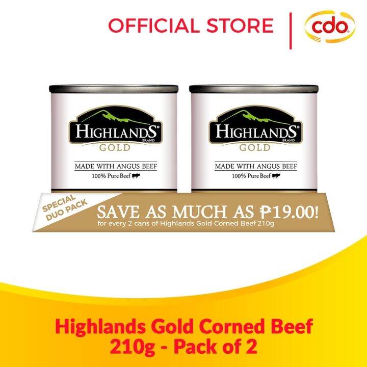 HIGHLANDS Gold Corned Beef 210g - Pack of 2 | Lazada PH