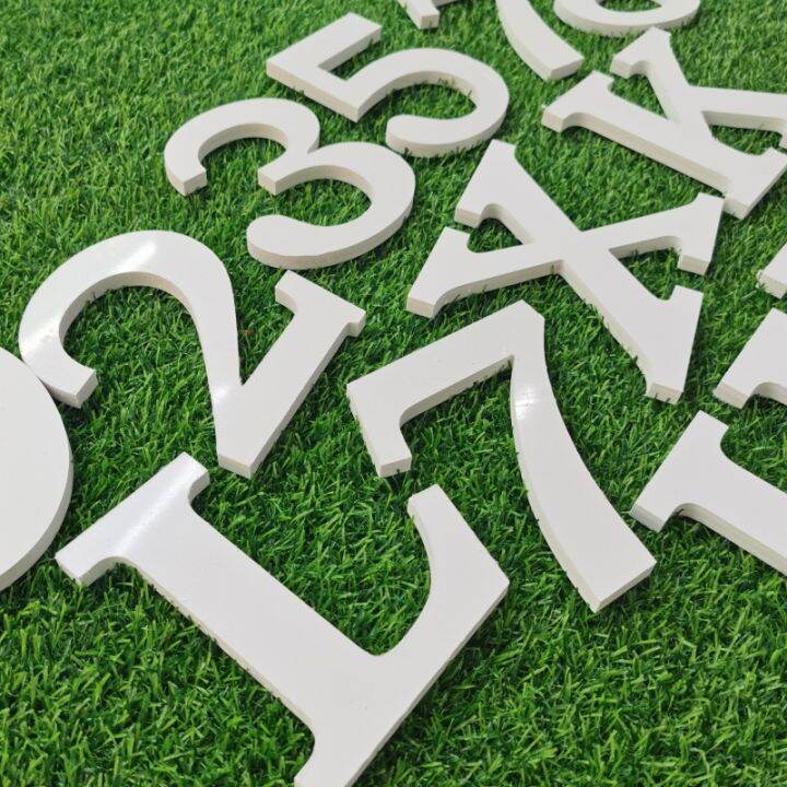H10CM Weatherproof block lettering cut out lettering house number PVC ...