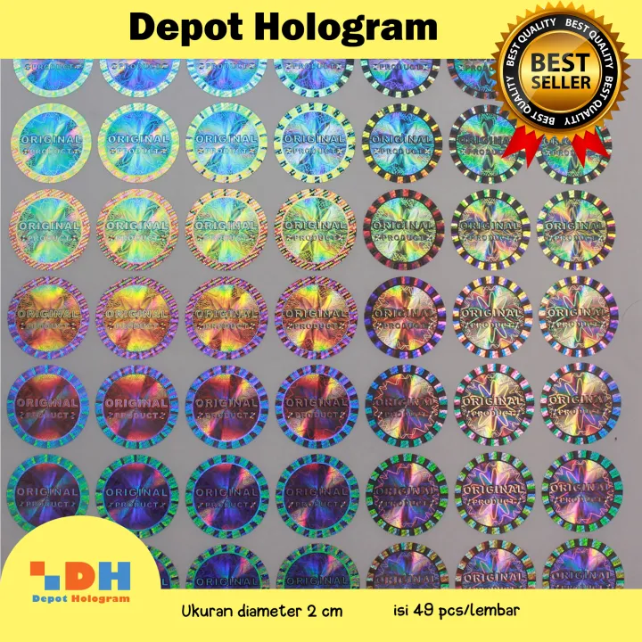 Stiker Hologram Original Product New - Segel rusak srang tawon | Lazada ...