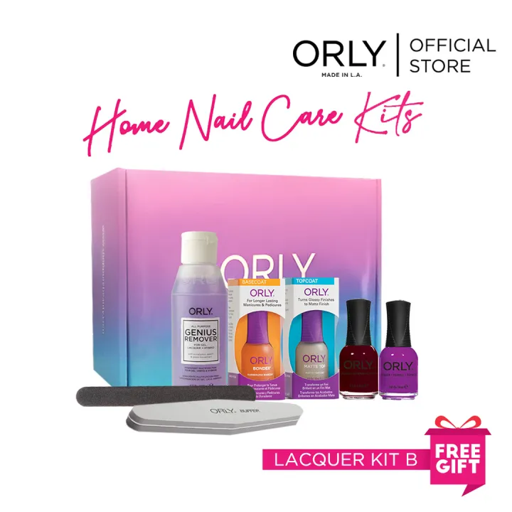 Orly Home Nail Care Lacquer Color - Matte Top Kit | Lazada PH