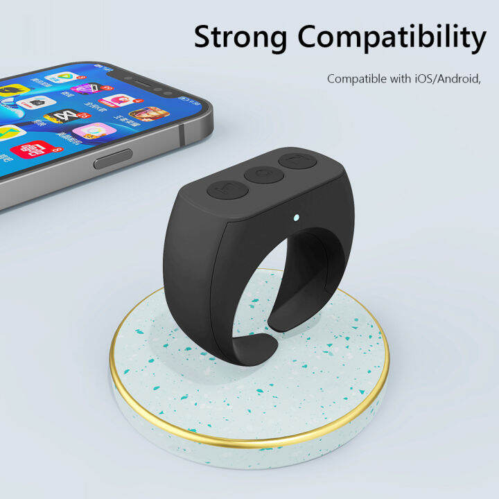 Wearable Remote Control Ring Bluetooth-Compatible 5.0 Smart Mobile ...