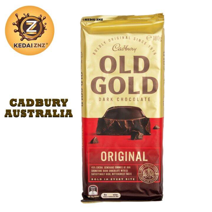 Chocolate Cadbury OLD GOLD ORIGINAL Dark Chocolate Bar 180g Coklat | Lazada