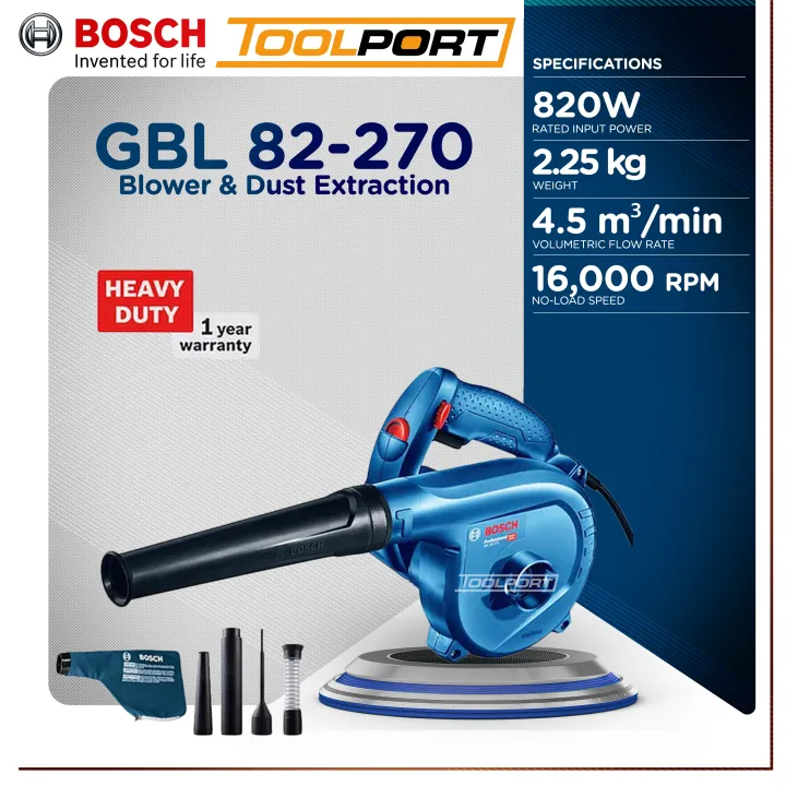 Bosch GBL 82-270 Professional Blower and Dust Extraction ( Heavy Duty ...