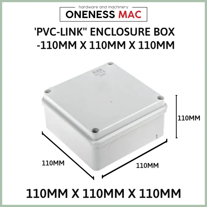'PVC-LINK'' ENCLOSURE BOX -110MM X 110MM X 60MM | Lazada