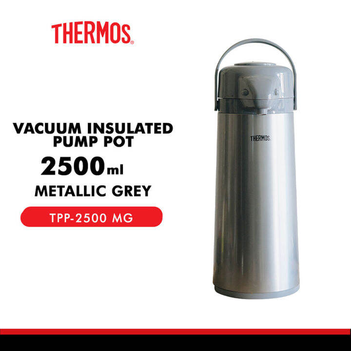 Vacuum Insulated Pump Pot Metallic Grey - 2500 ml TPP-2500 MG) | Lazada ...