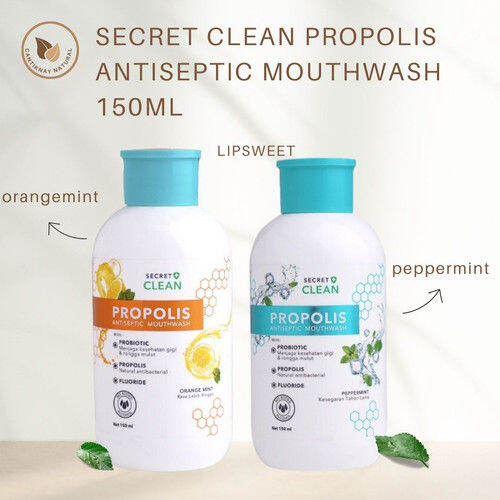 (HERBORIST) SECRET CLEAN PROPOLIS ANTISEPTIC MOUTHWASH 150ML | Lazada ...