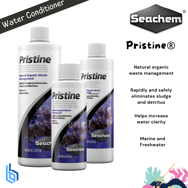 Seachem Pristine 100ML, 250ml, 500ml ( Natural organic waste management ) | Lazada PH