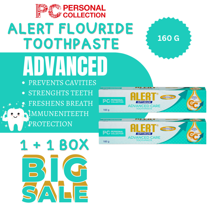 Personal Collection Alert Optimum Advanced Care Toothpaste 2 tubes 160 ...