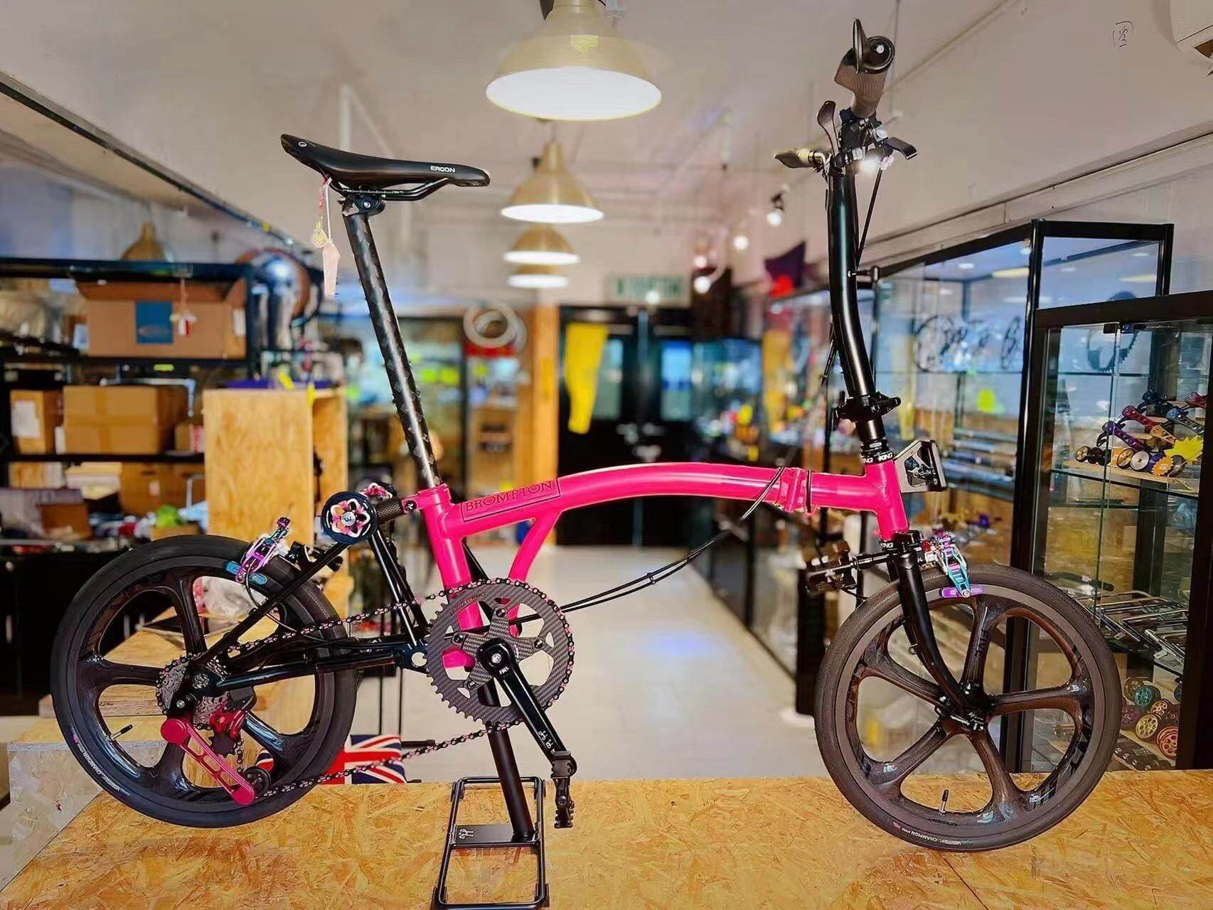 DCCH สำหรับ Brompton 7แฟลชไดรฟ์สองหัวความเร็วสูงเครื่องปรับความตึงตีนผีด้านหลังสำหรับจักรยานด้วย ...