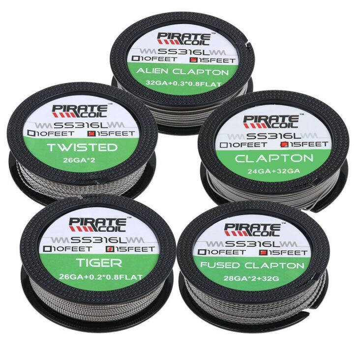 SS316L Wire Alien Clapton/ Fused Clapton/ Twisted/ Tiger/ Clapton ...