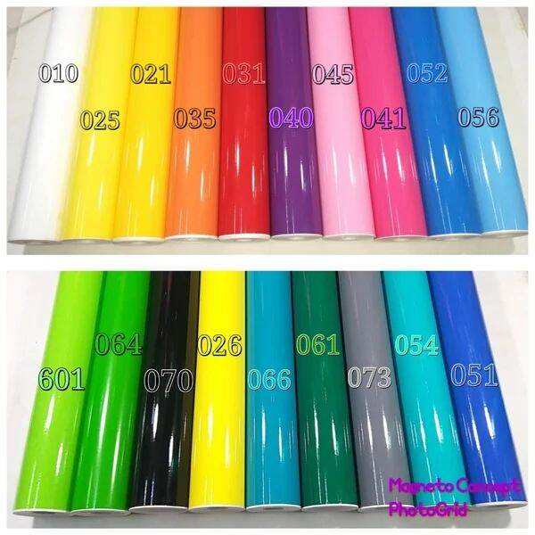 Sticker motor warna glosy mengkilat/skotlet polos berwarna mengkilap ...