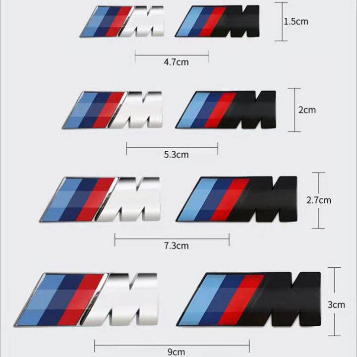 AD| 2Pcs Car Original M Sport Logo Sticker Trunk Badge Wing Side ...