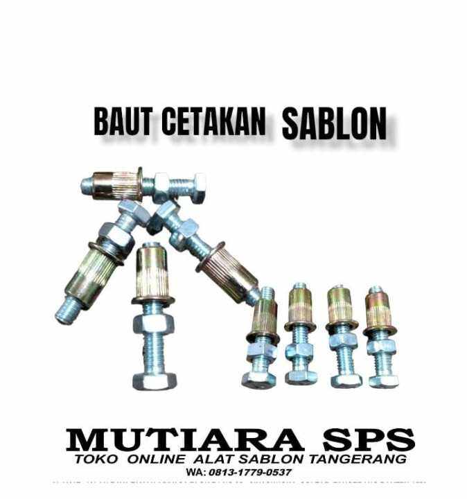 baut screen alumunium sablon rell alat sablon | Lazada Indonesia