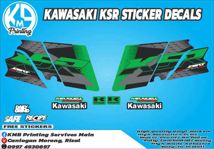 Kawasaki KSR Sticker Decals | Lazada PH