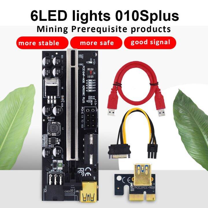 USB 3.0 Pcie PCI-E Express 1X To 16X GPU Extender Riser Card Adapter ...