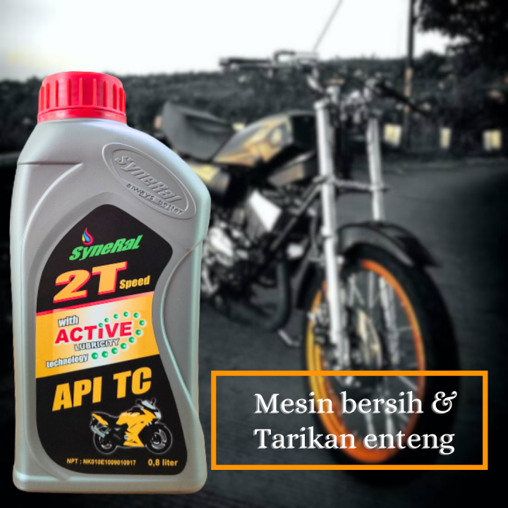 Oli Samping Motor 2 Tak SyneRal 2T API TC 0.8 ltr Semua Merek Motor ...