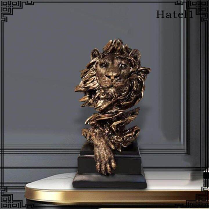 *[Hatel] รูปปั้นหัวสิงโตเรซิ่น 12 นิ้ว สําหรับเก็บสะสม ตกแต่งโต๊ะในร่ม ...
