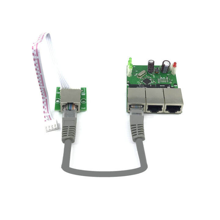 OEM factory direct mini fast 10 100mbps 3-port Ethernet network lan hub ...