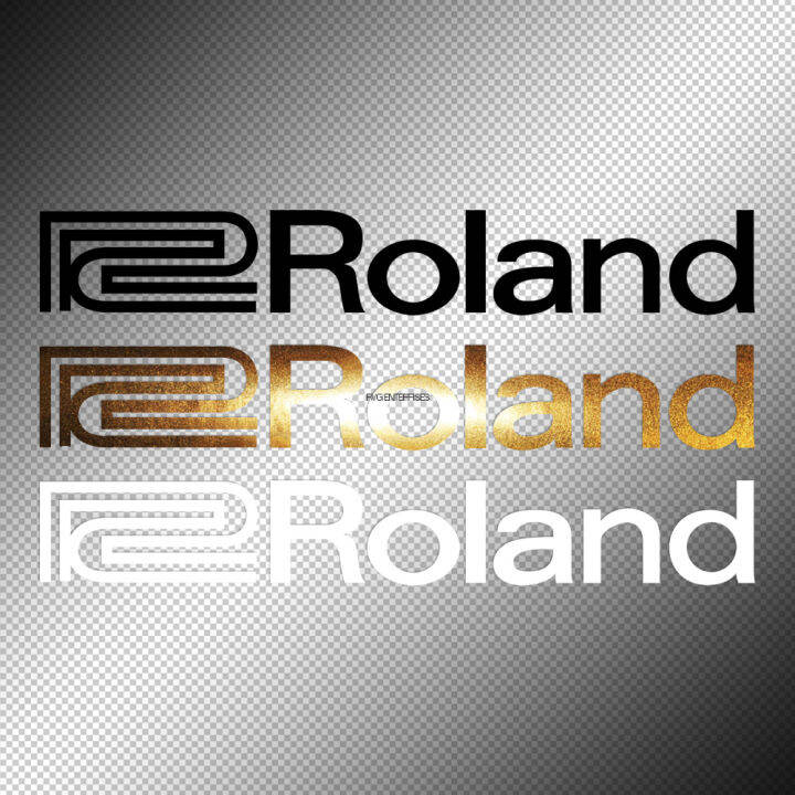 Stickers | (1x) Roland | Weather Proof Decals | Logo | die-cut | 6 ...